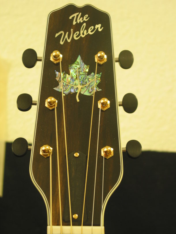 Bruce Weber Mandolin Peghead Inlay - Montana Lutherie